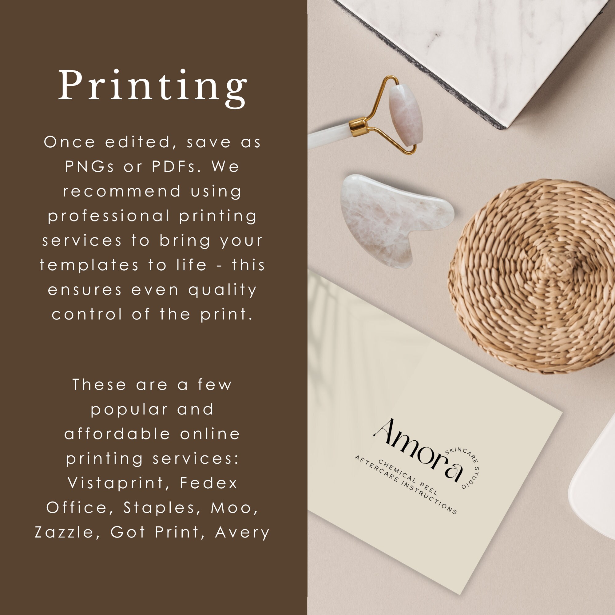 Chemical Peel Aftercare Card Esthetician Care Cards Facial Card Medspa ...