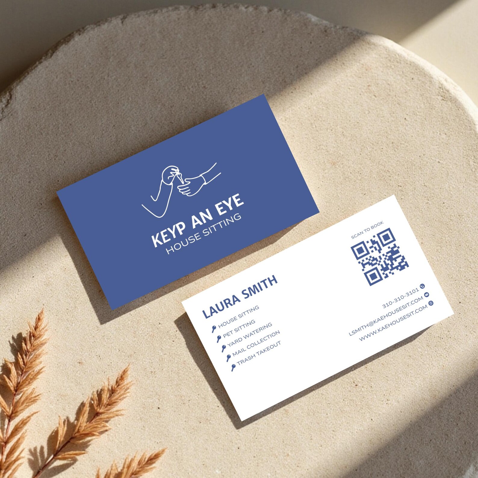 House Sitting Business Card Design | Home Sitter | House Sitting ...