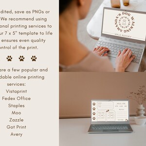 Dog Walking Report Card Template | Printable Pet Sitting Cards | Dog ...