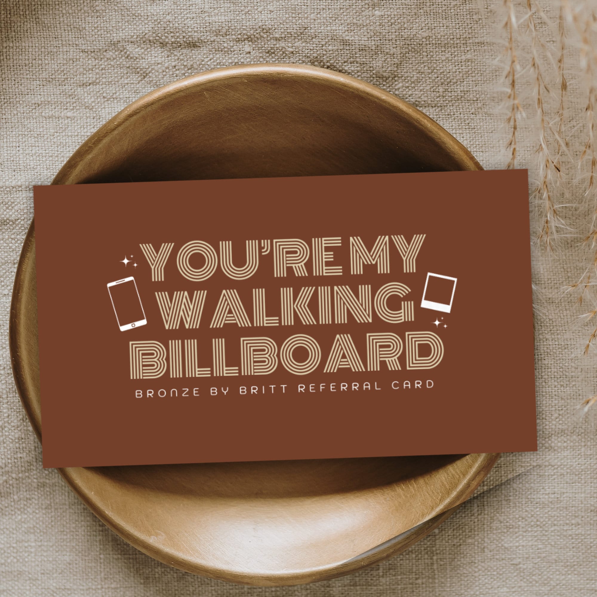 Spray Tan Service Referral Card Refer a Friend Card Beauty Service ...