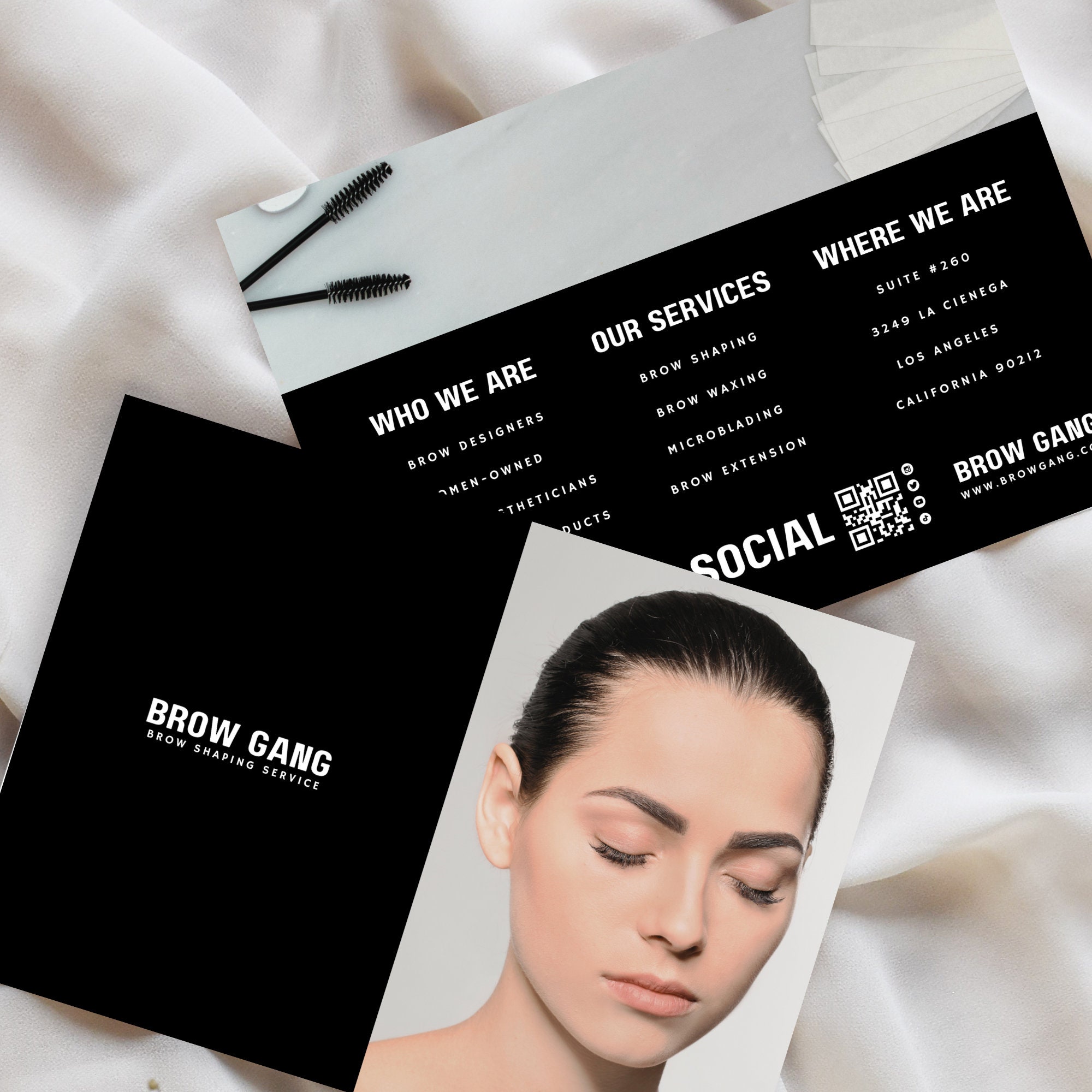 Brow Artist Business Card Flyer Design Editable Template Microblading ...