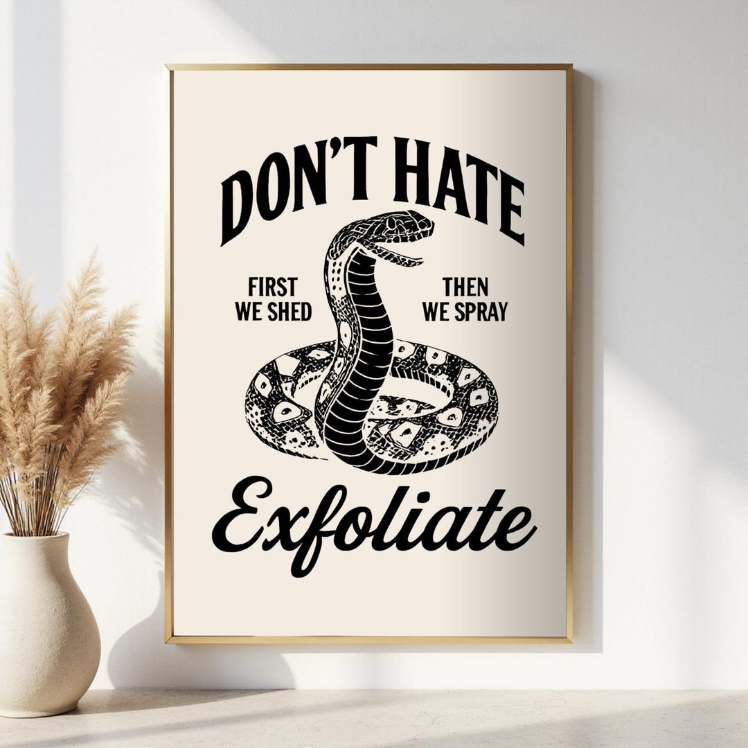 Spray Tan Business Digital Wall Art | Spray Tan Exfoliation Poster ...