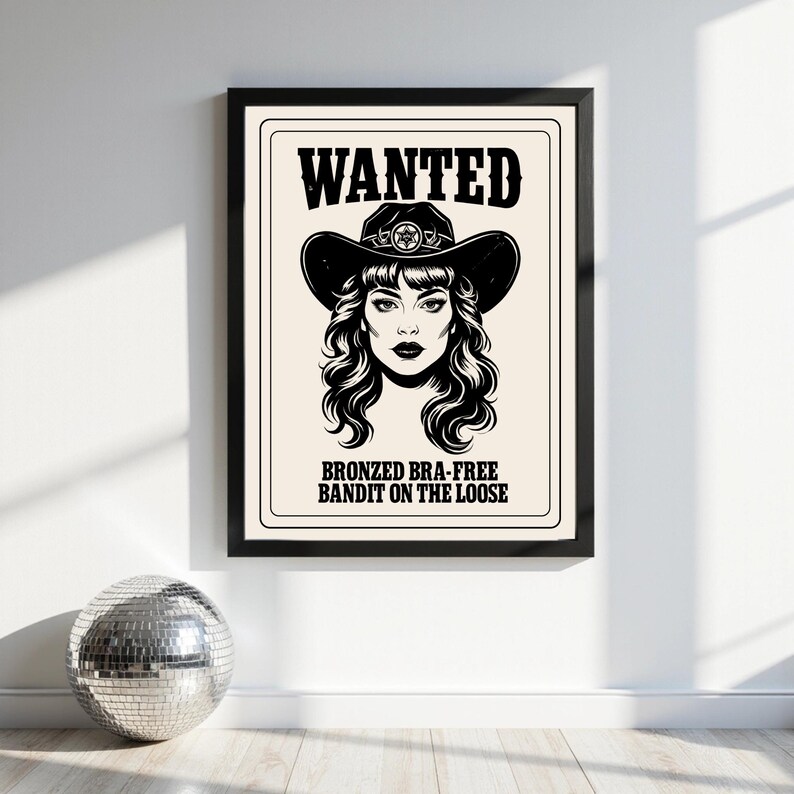 Spray Tan Business Digital Wall Art | “bronzed Bandit” Wanted Poster ...