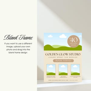 Spray Tan Business Flyer | Printable Beauty Business Flyers | Tanning ...