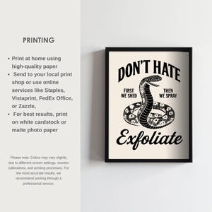Spray Tan Business Digital Wall Art | Spray Tan Exfoliation Poster ...