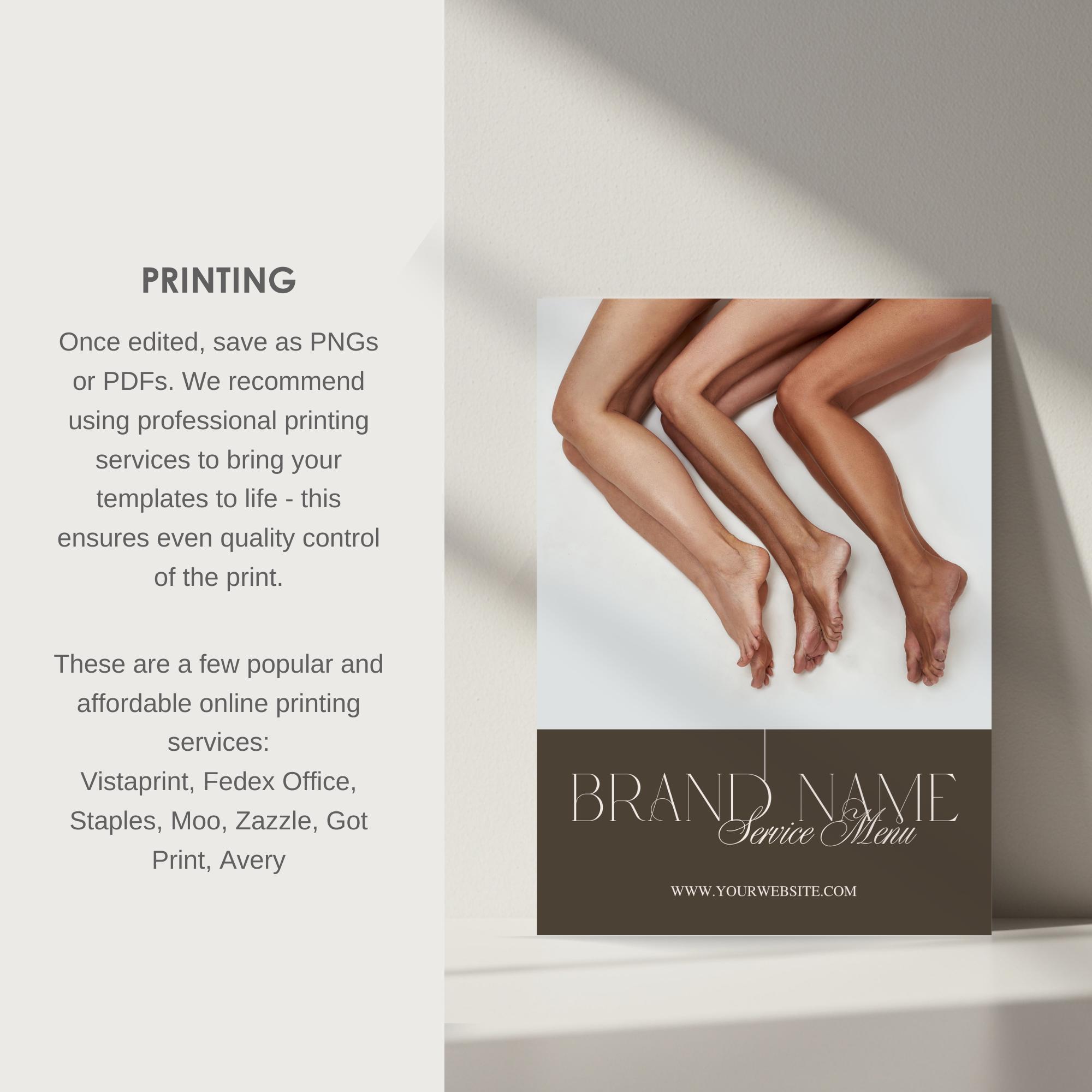 Spray Tanning Price List and Service Menu | Beauty Business Pricing ...