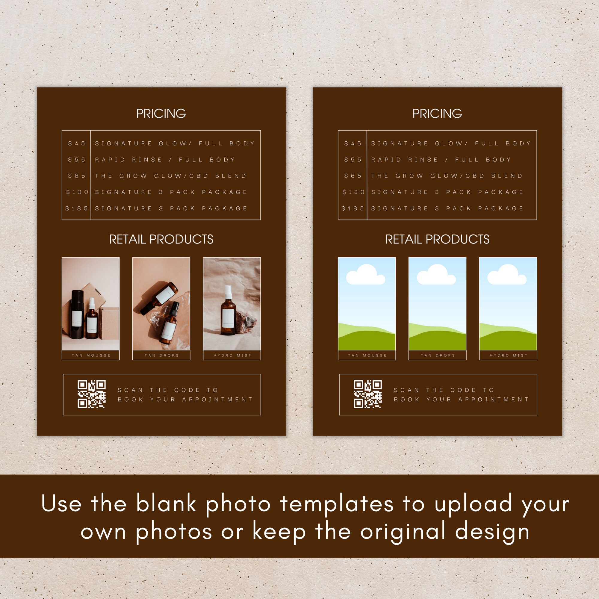 Spray Tanning Flyer | Beauty Business Flyer Design | Editable Template ...