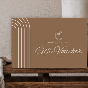 Spray Tan Business Gift Voucher Design 6x4" | Editable Template ...