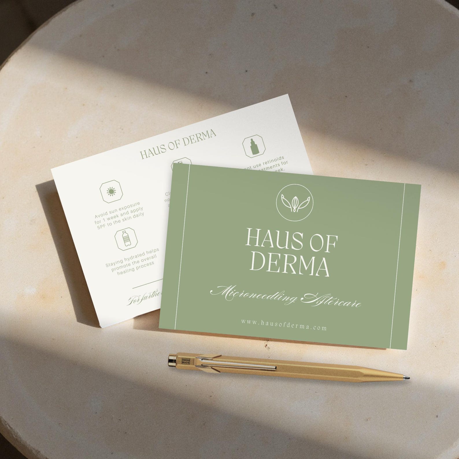 Microneedling Aftercare Card | Esthetician Care Cards | Facial Service ...