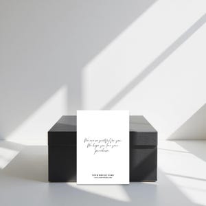 Minimalist Order Insert Card | Package Insert | Order Review Card ...