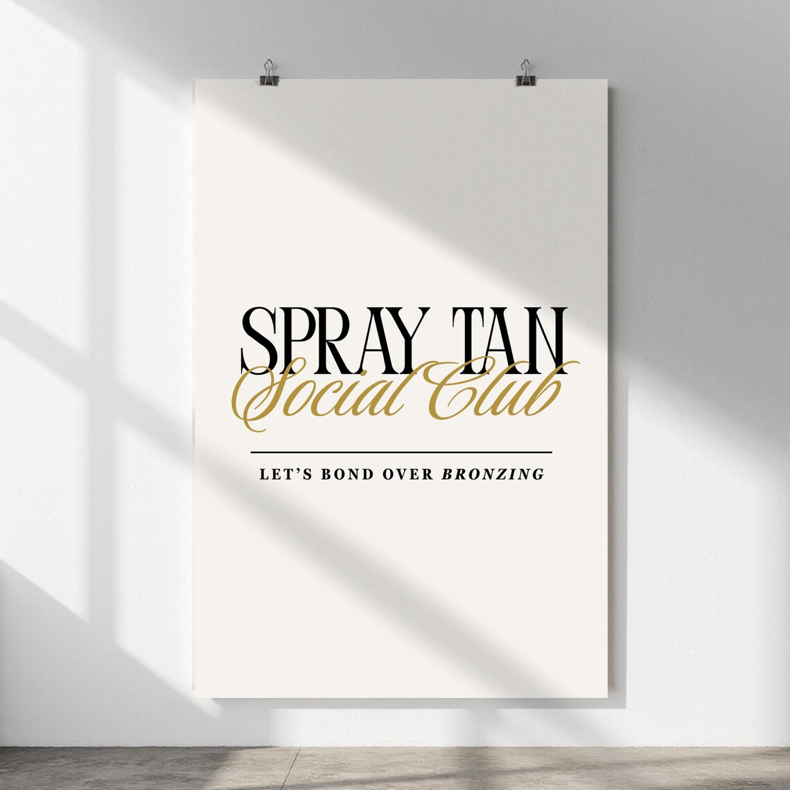 Spray Tan Business Digital Wall Art Designs | 3 Spray Tanning Posters ...