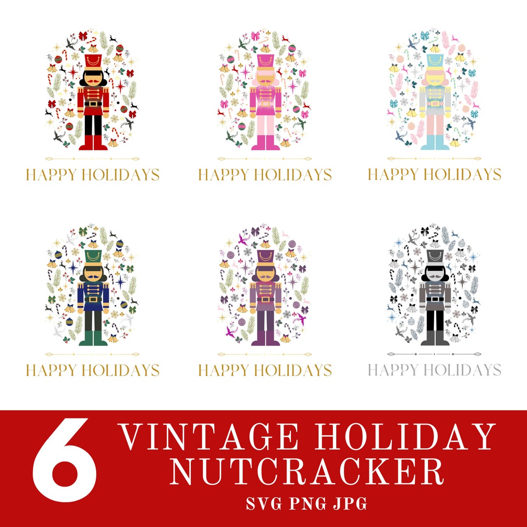 Christmas Nutcracker Holiday Svg Bundle Nutcracker Pngs - Etsy