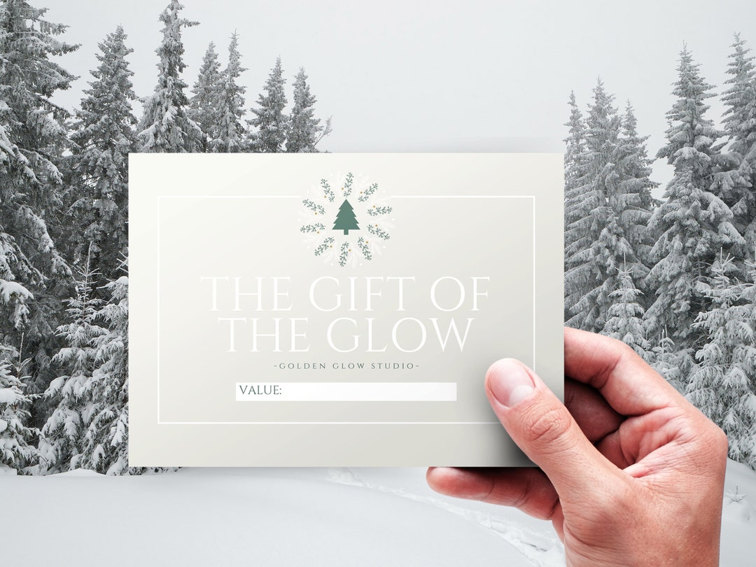 Spray Tan Business Holiday Season Gift Voucher 6 X 4 Editable Template ...