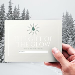Spray Tan Business Holiday Season Gift Voucher | 6 X 4 Editable ...