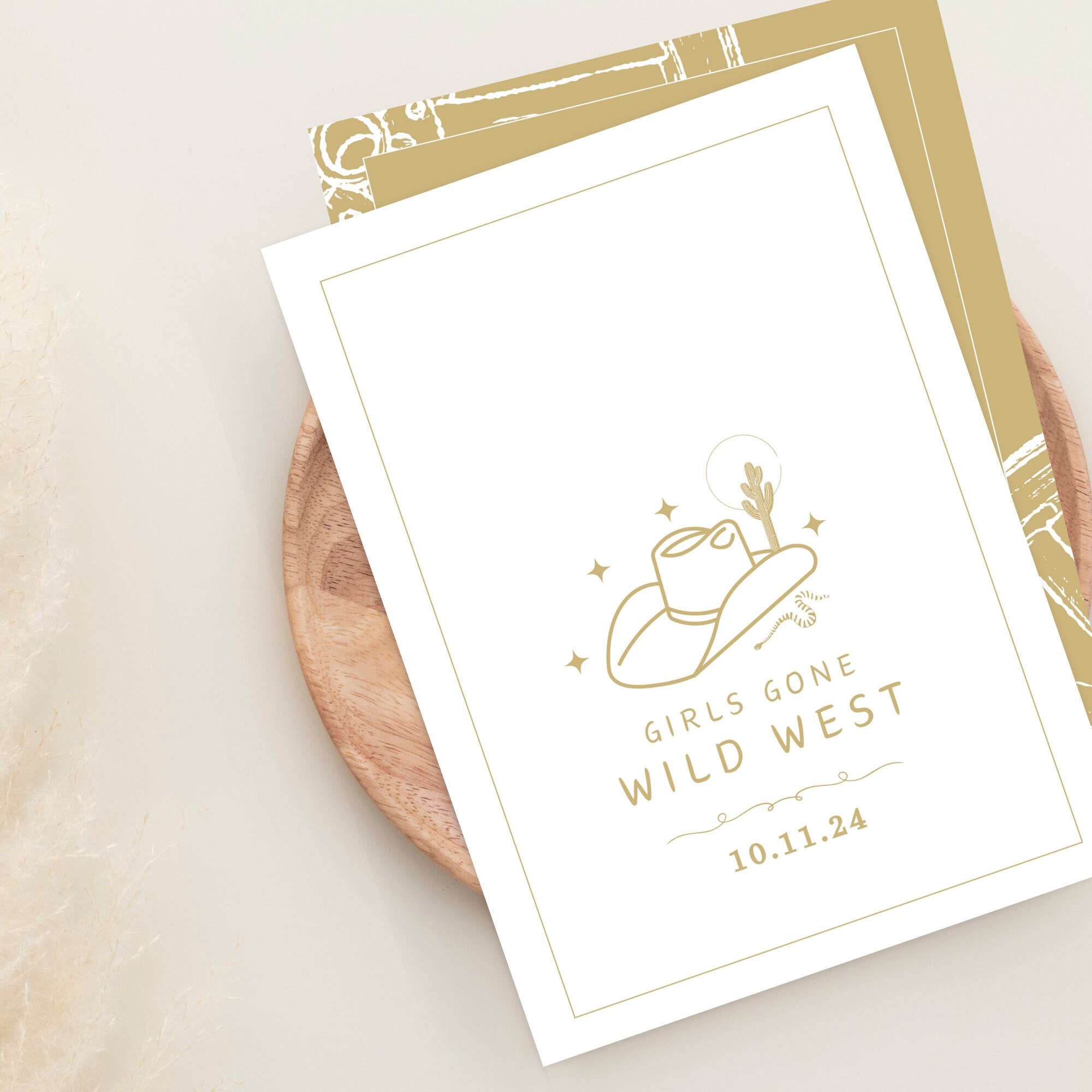 Girls Gone Wild West Bachelorette Party Invitation Editable Template ...