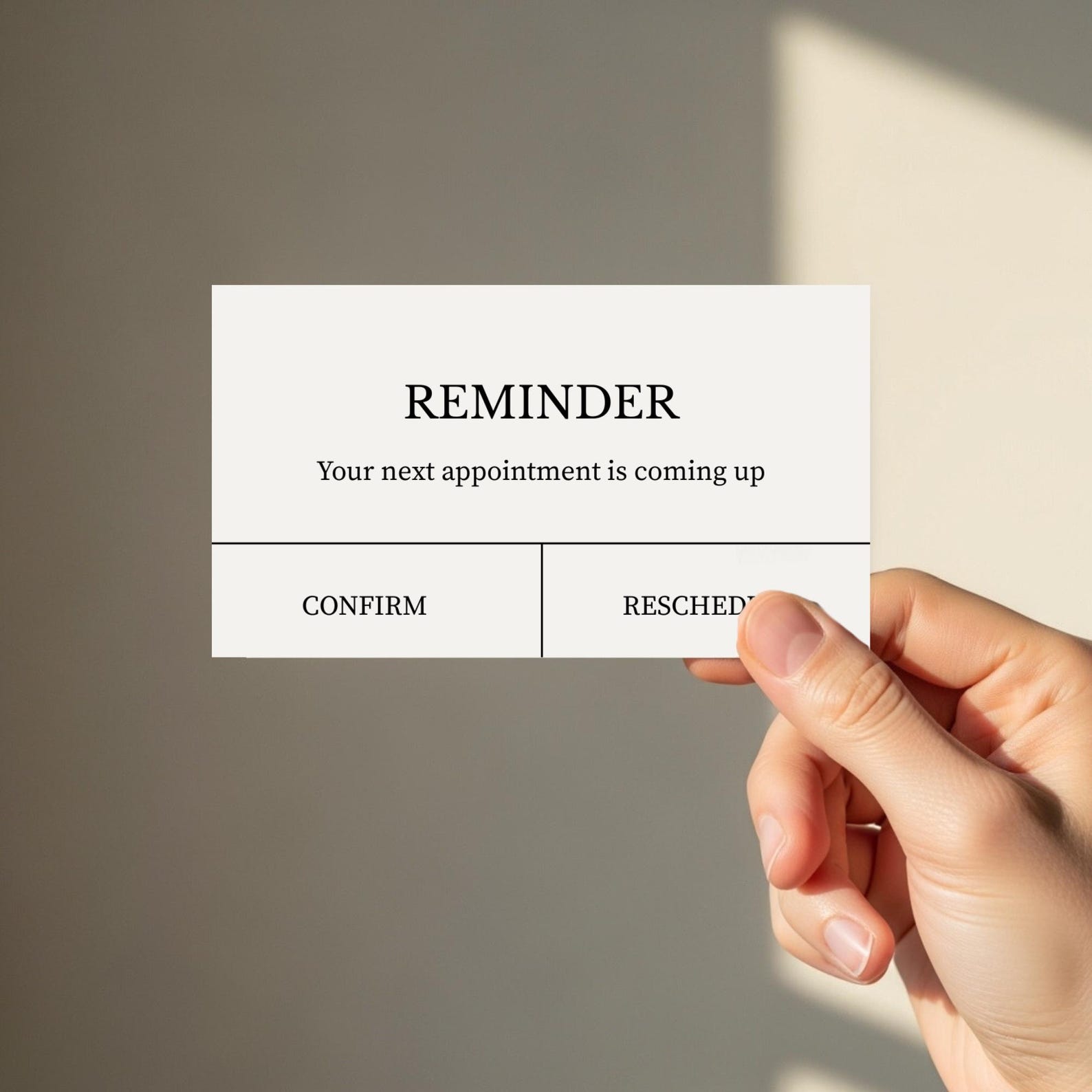 Appointment Reminder Card Design| Next Appointment Card | Beauty ...