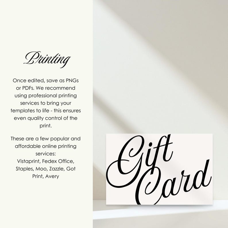 Small Business Gift Certificate Template | Printable Gift Cards ...