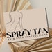 Spray Tan Artist Skin Prep Card Editable Template Client Care Cards Black & Beige Spray Tanning ...
