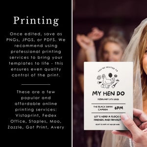 Hen Do Party Invitation Design | Hen Party E-vite | Bachelorette Party ...