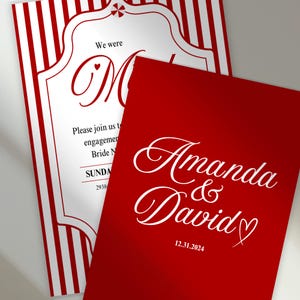 Engagement Party Invitation Design | Peppermint Themed Party Invitation ...