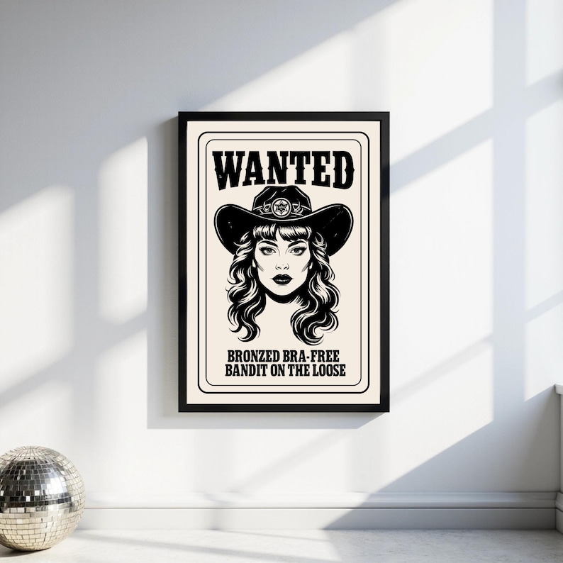 Spray Tan Business Digital Wall Art | “bronzed Bandit” Wanted Poster ...