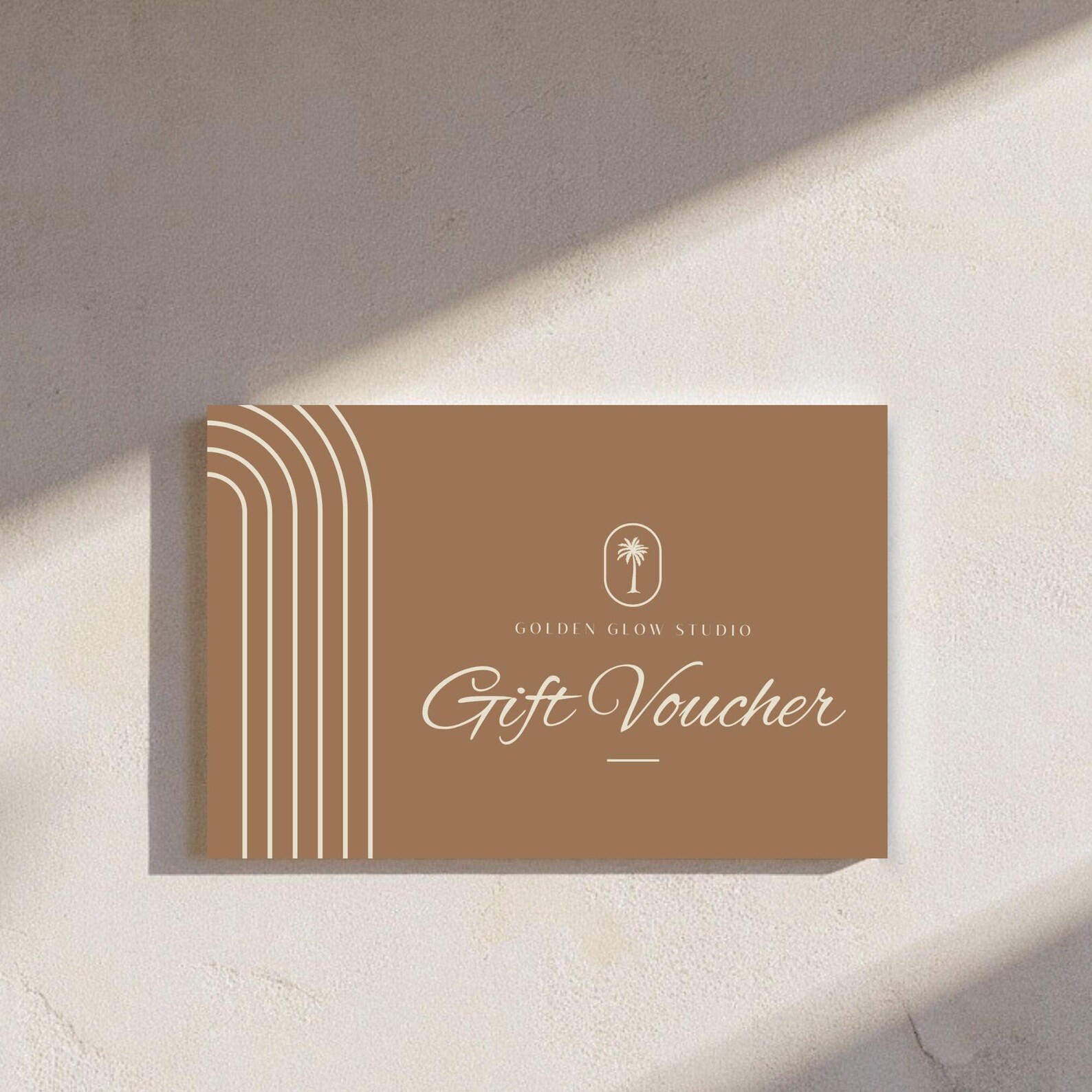 Spray Tan Business Gift Voucher Design | Palm Tree Branding | Gift ...