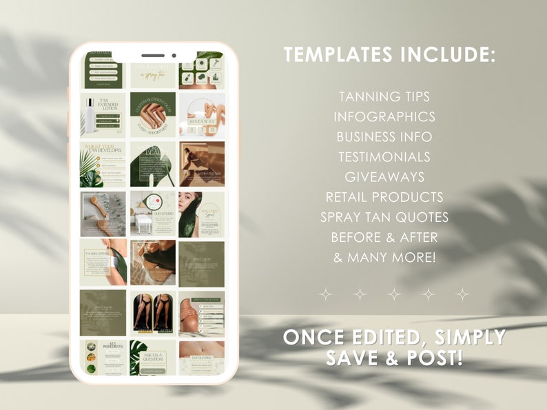 110 Spray Tan Instagram Templates | Spray Tan Social Media Posts ...