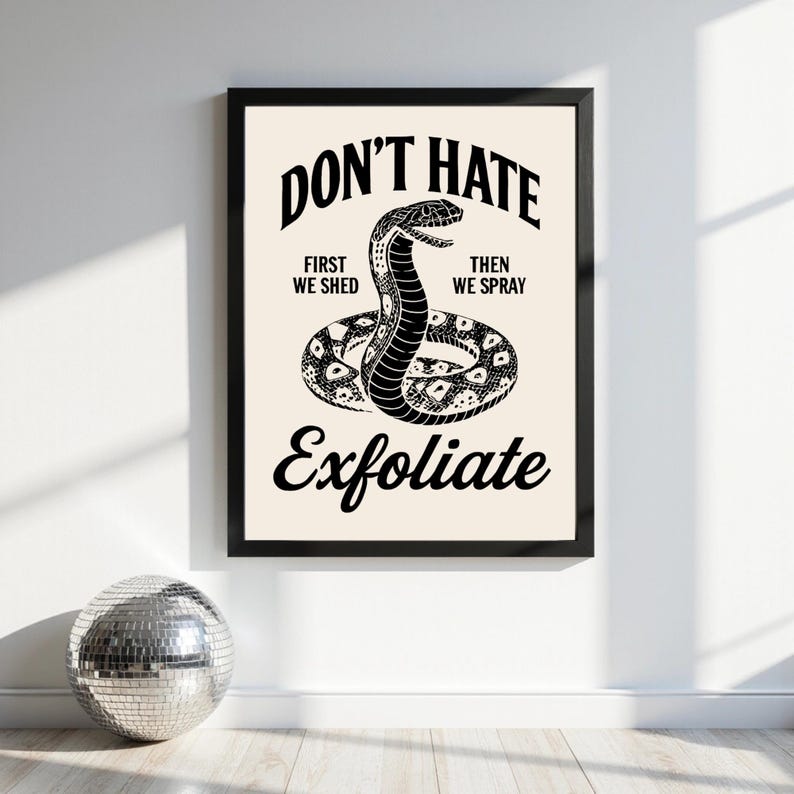 Spray Tan Business Digital Wall Art | Spray Tan Exfoliation Poster ...