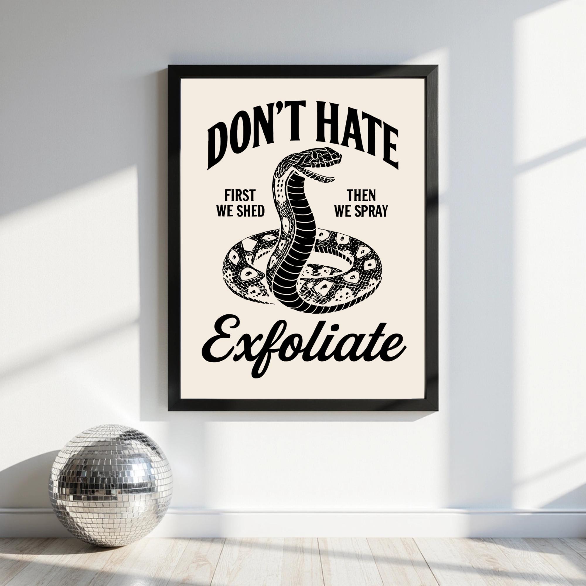 Spray Tan Business Digital Wall Art | Spray Tan Exfoliation Poster ...