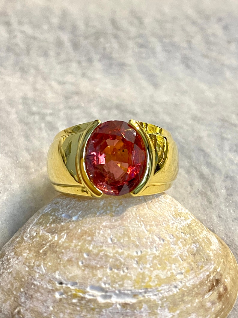 Certified! Men's Spinal Ring in Solid Gold - Etsy