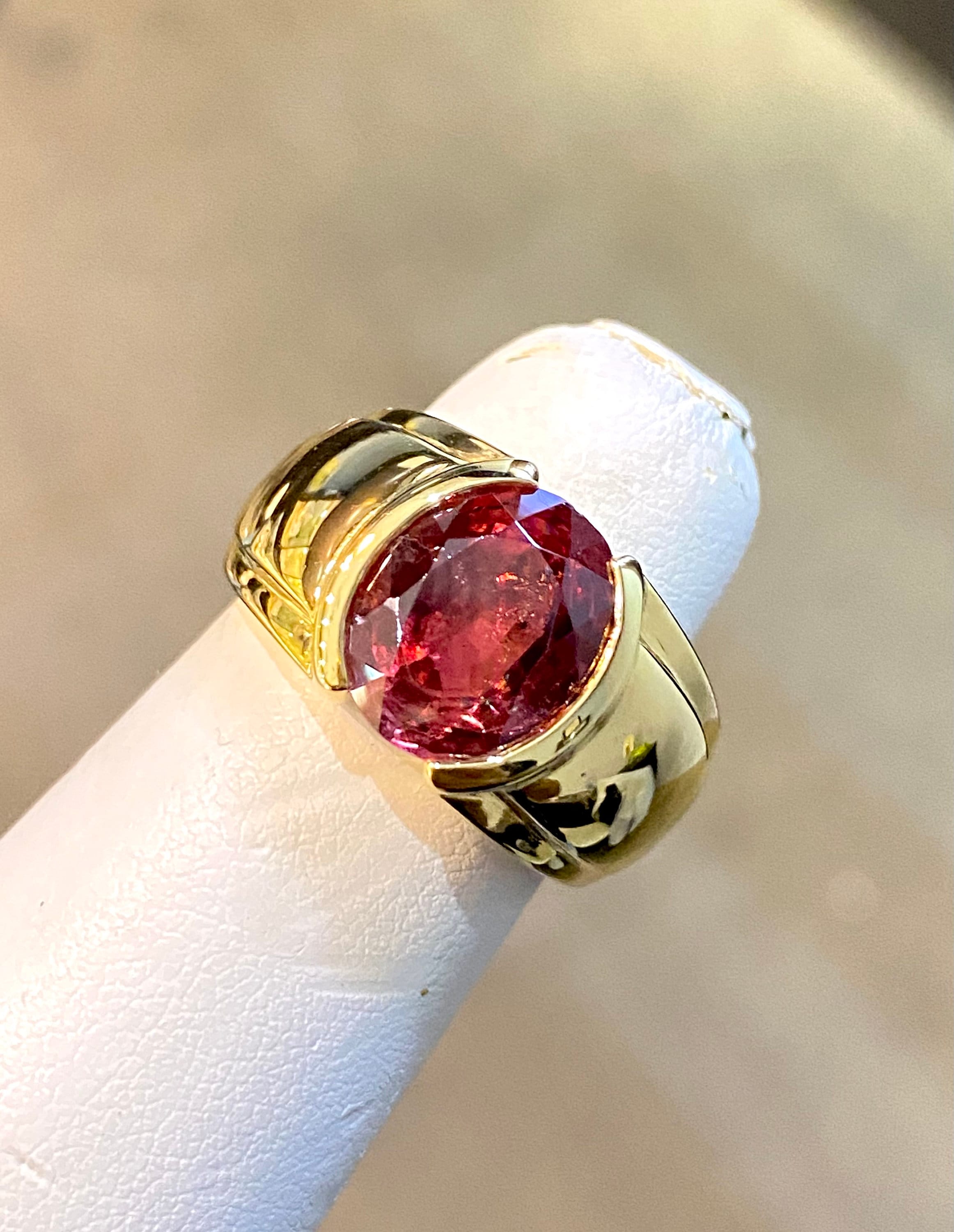 Certified! Men's Spinal Ring in Solid Gold - Etsy