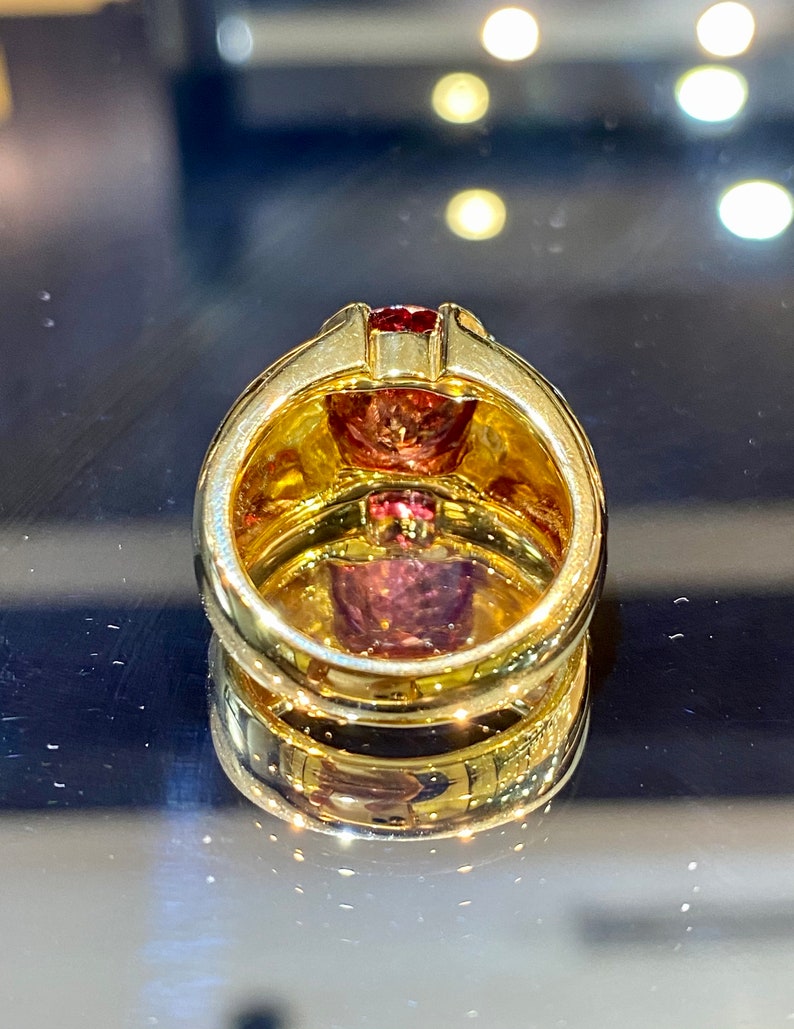 Certified! Men's Spinal Ring in Solid Gold - Etsy