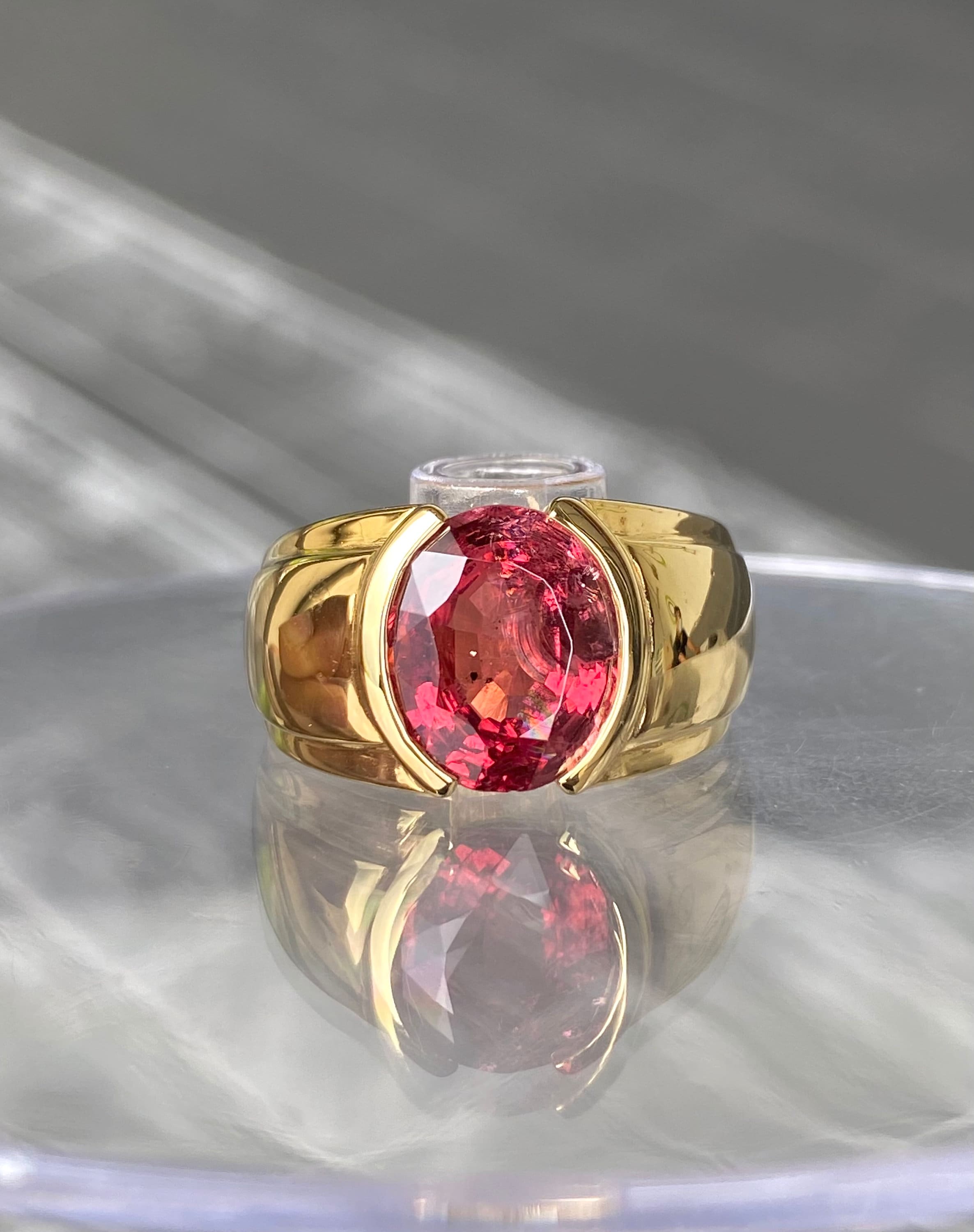 Certified! Men's Spinal Ring in Solid Gold - Etsy