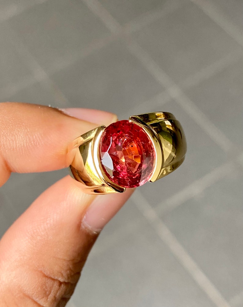 Certified! Men's Spinal Ring in Solid Gold - Etsy