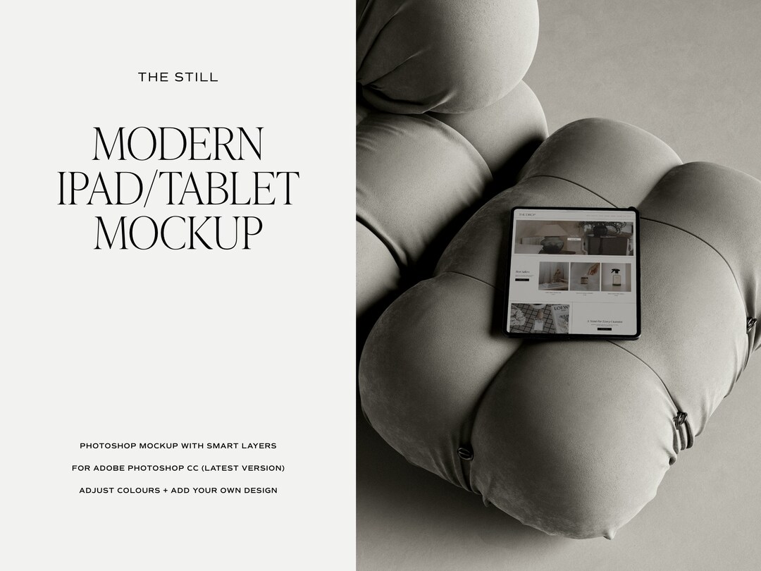 Modern iPad Mockup, Tablet Mockup, Aesthetic Laptop Mockup, Mockups for ...