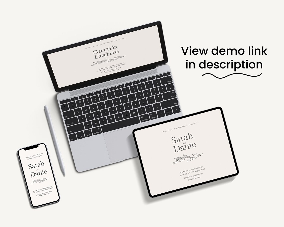 Digital Wedding Invitation, Website With Online RSVP, Wedding Timeline ...