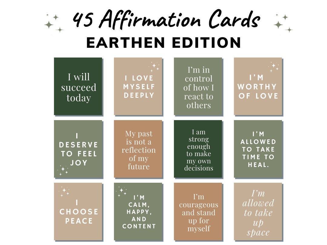 Daily Affirmation Cards | Positive Affirmation Cards | Printable ...