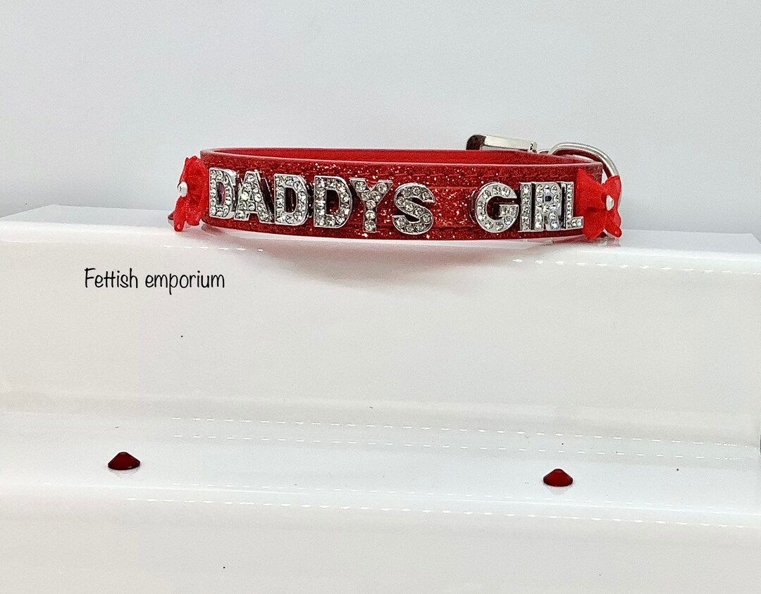 Bdsmdaddys Girl Collar Custom Ddlg Abdl Collar Bondage Collar Etsy