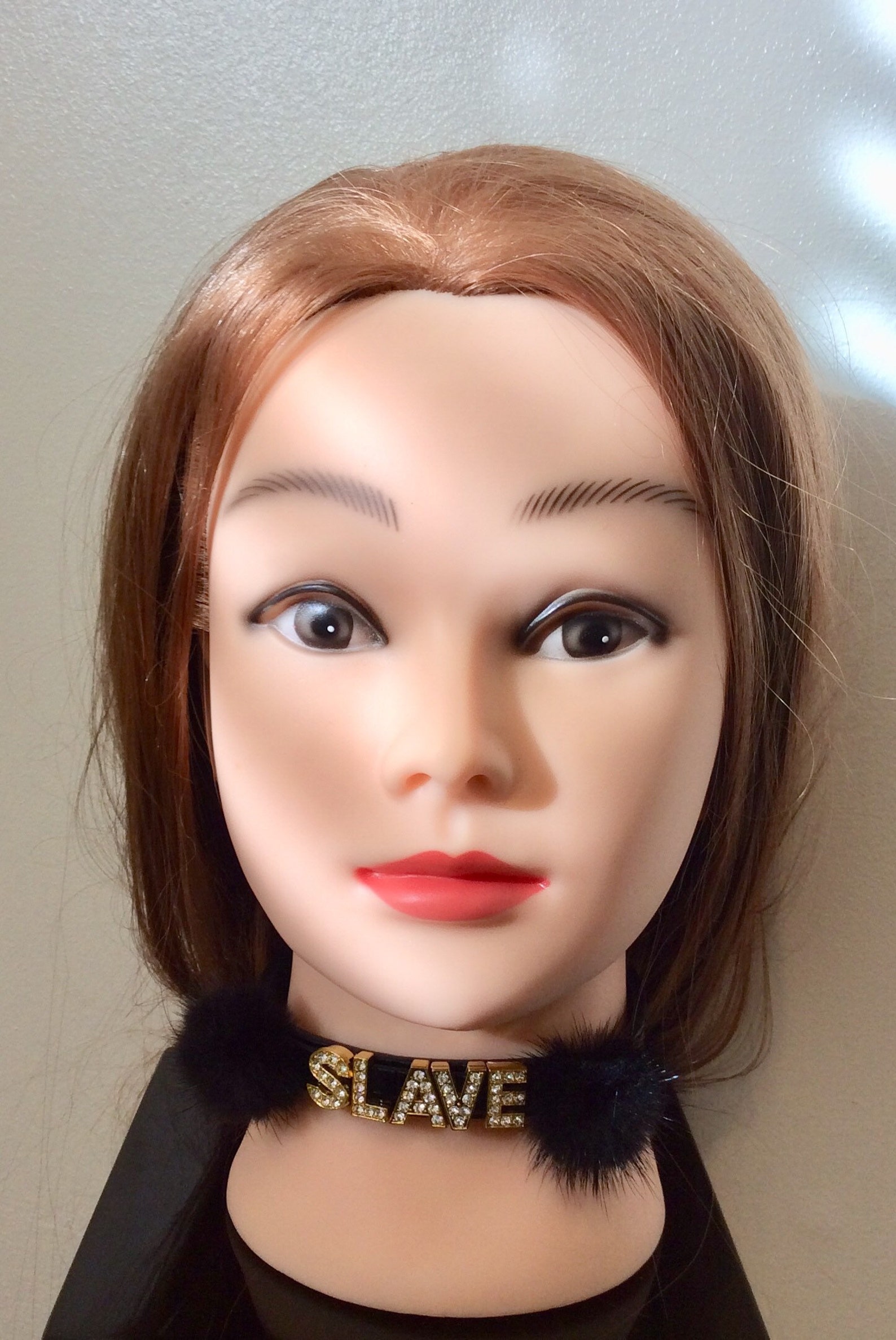Fuck Slut Fuck Toy Slave Whore Slag Slut Gold Diamanté Fur Etsy