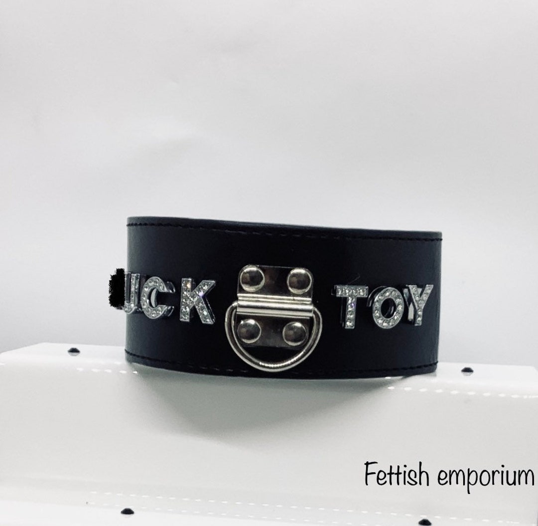 Bdsm Custom Lockable Collar Bondage Neck Cuff Slave Day Choker Fettish ...