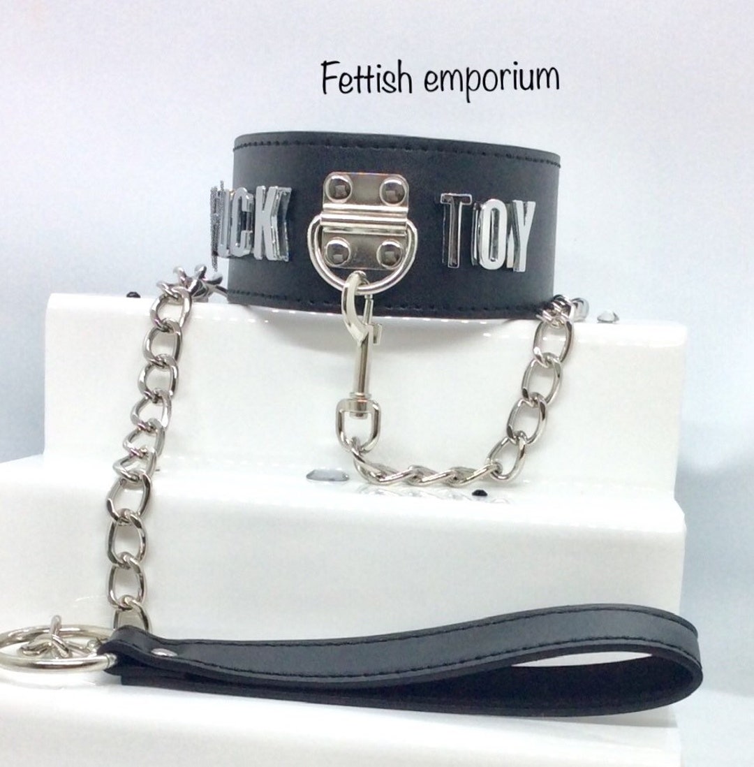 Bdsm Lockable Collar Leash Set Custom Bondage Padlock Kink Collar Leash ...