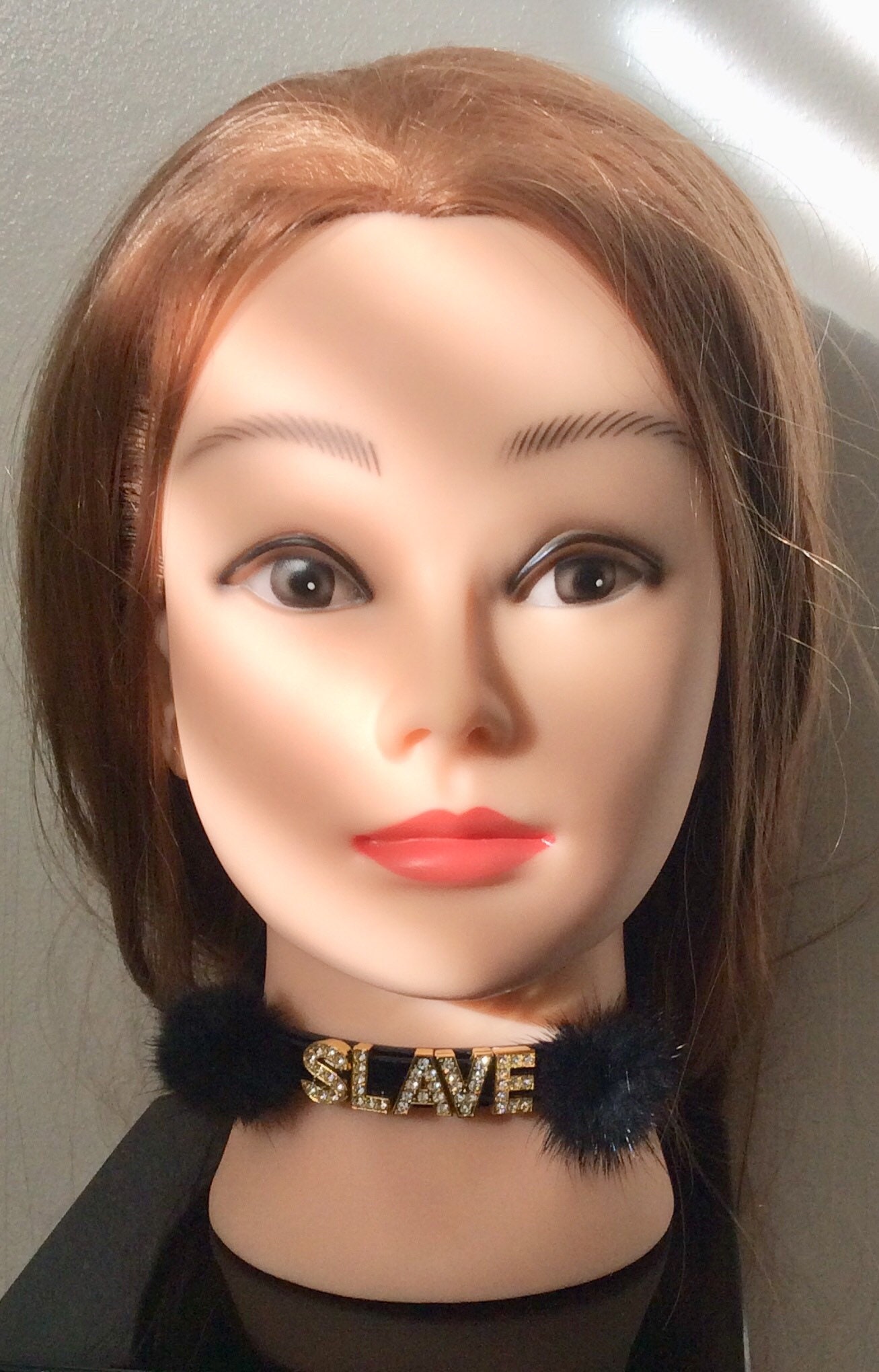 Fuck Slut Fuck Toy Slave Whore Slag Slut Gold Diamanté Fur Etsy