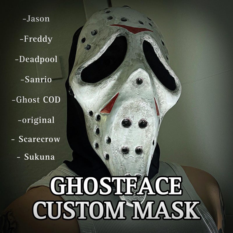 Black Ghostface Mask - Etsy