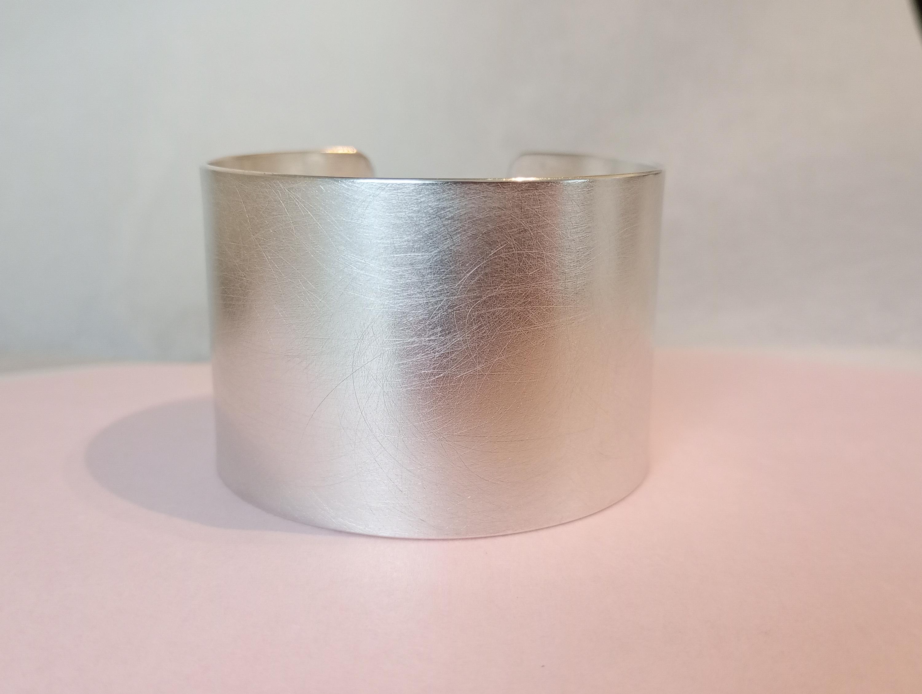 WIDE CUFF, 4 Cm Wide Solid Sterling Silver Cuff - Etsy