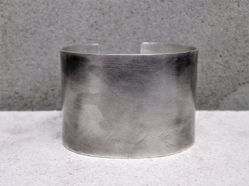 WIDE CUFF, 4 Cm Wide Solid Sterling Silver Cuff - Etsy UK