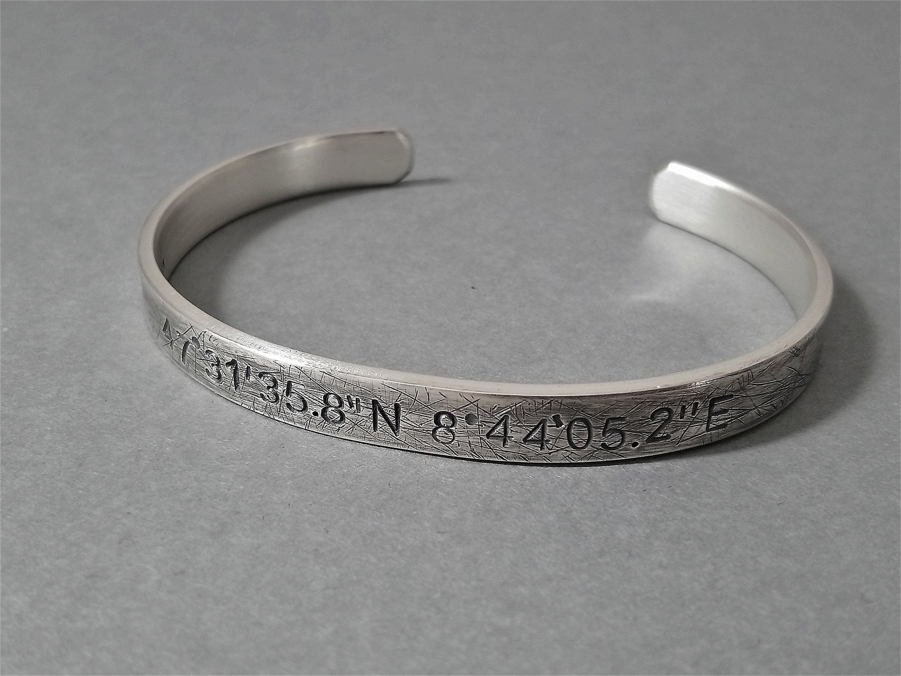 MENS SOLID CUFF Thick Sterling Silver men's cuff | Etsy