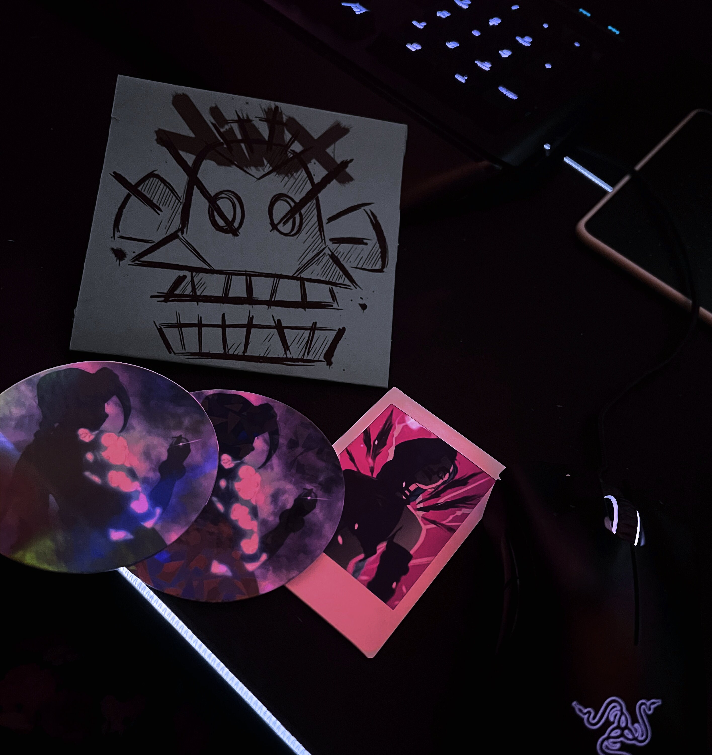 Jinx Clouds Art Print Holo Vinyl Sticker Decal archival - Etsy