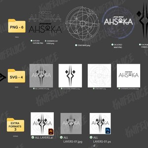 AHSOKA - Star Map Logo Codename FULCRUM -S Tar Wars Digital File BUNDLE ...
