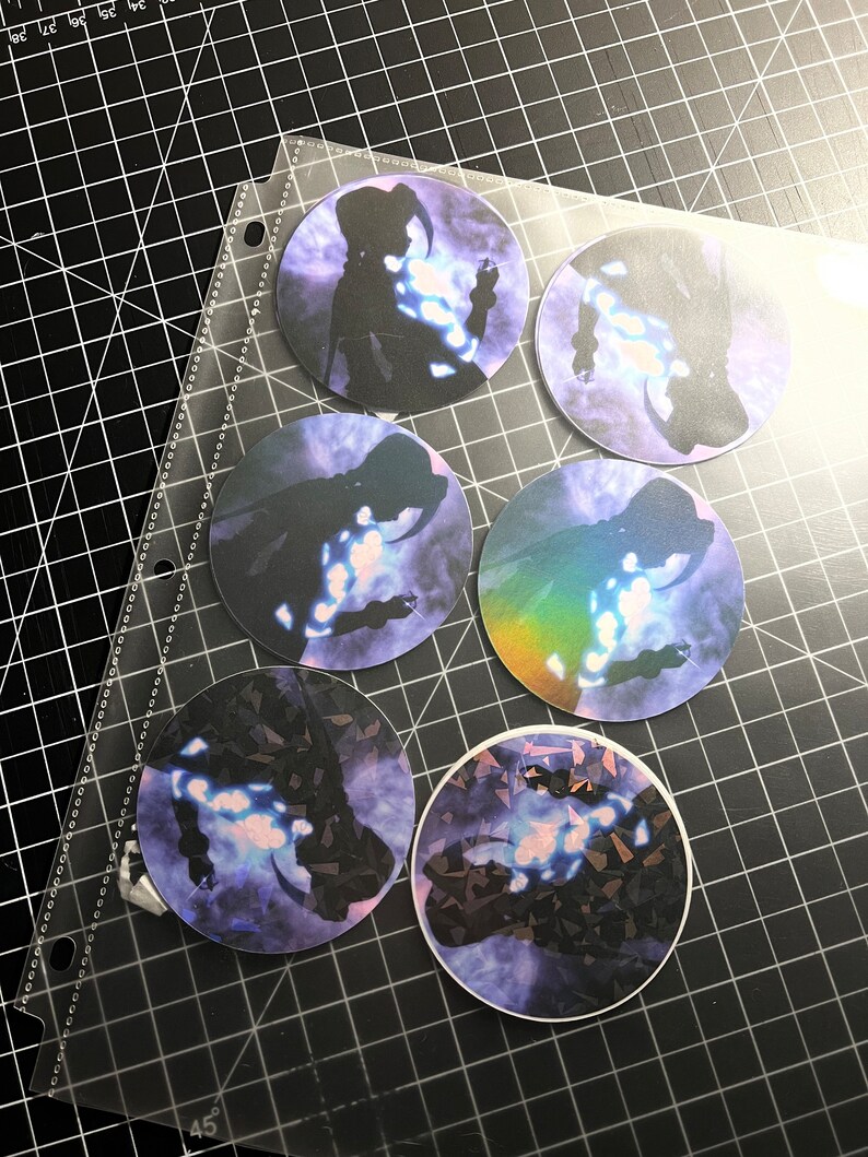 Jinx Shimmer Shards Clouds Art Print Holo Vinyl Sticker Decal Large ...