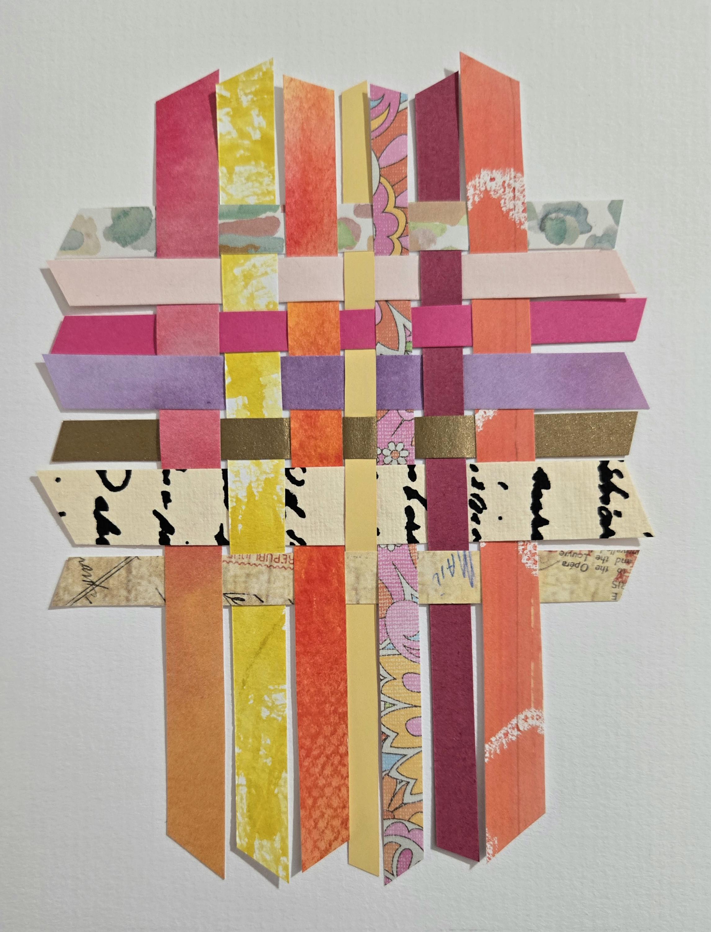 Colorful Paper Wall Art, Paper Weaving Artwork, Woven Paper Art ...